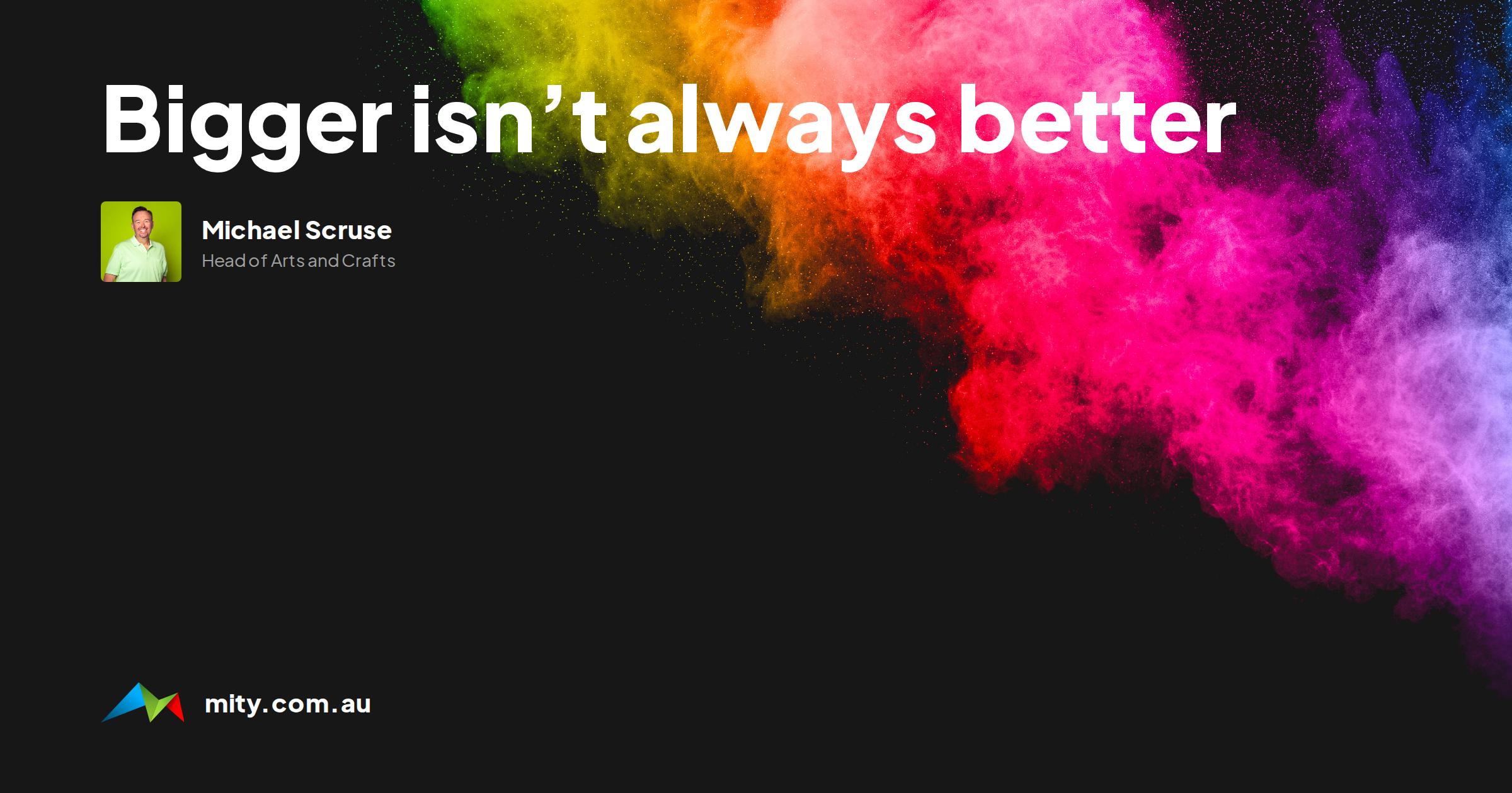 igger Is Not Always Better: Website Design Tips | Mity Digital