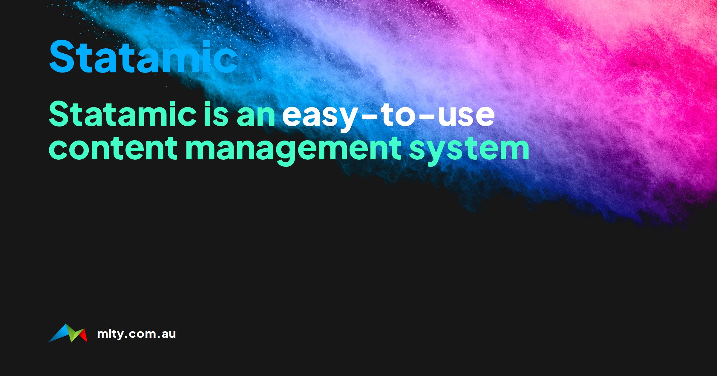 Expert and certified Statamic Development | Mity Digital